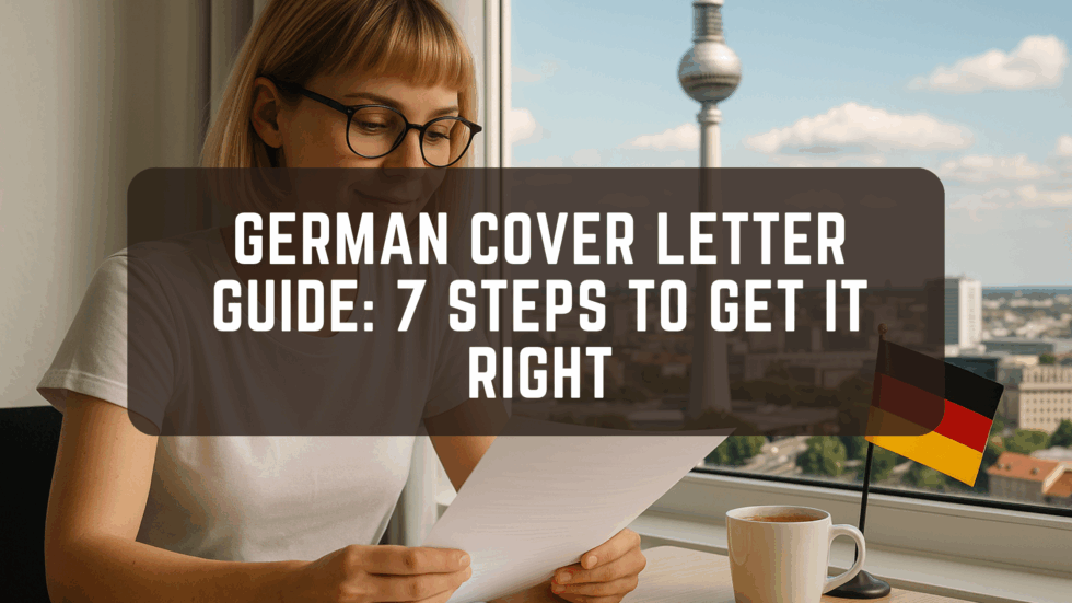 German Cover Letter Guide: 7 Steps to Get It Right